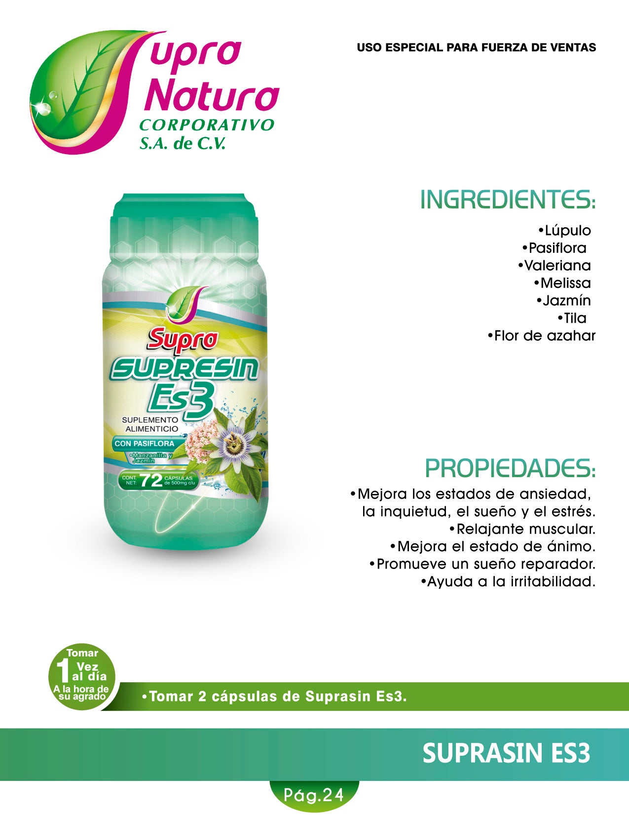 Supresin Es3 36 capsulas – SaviaBalance