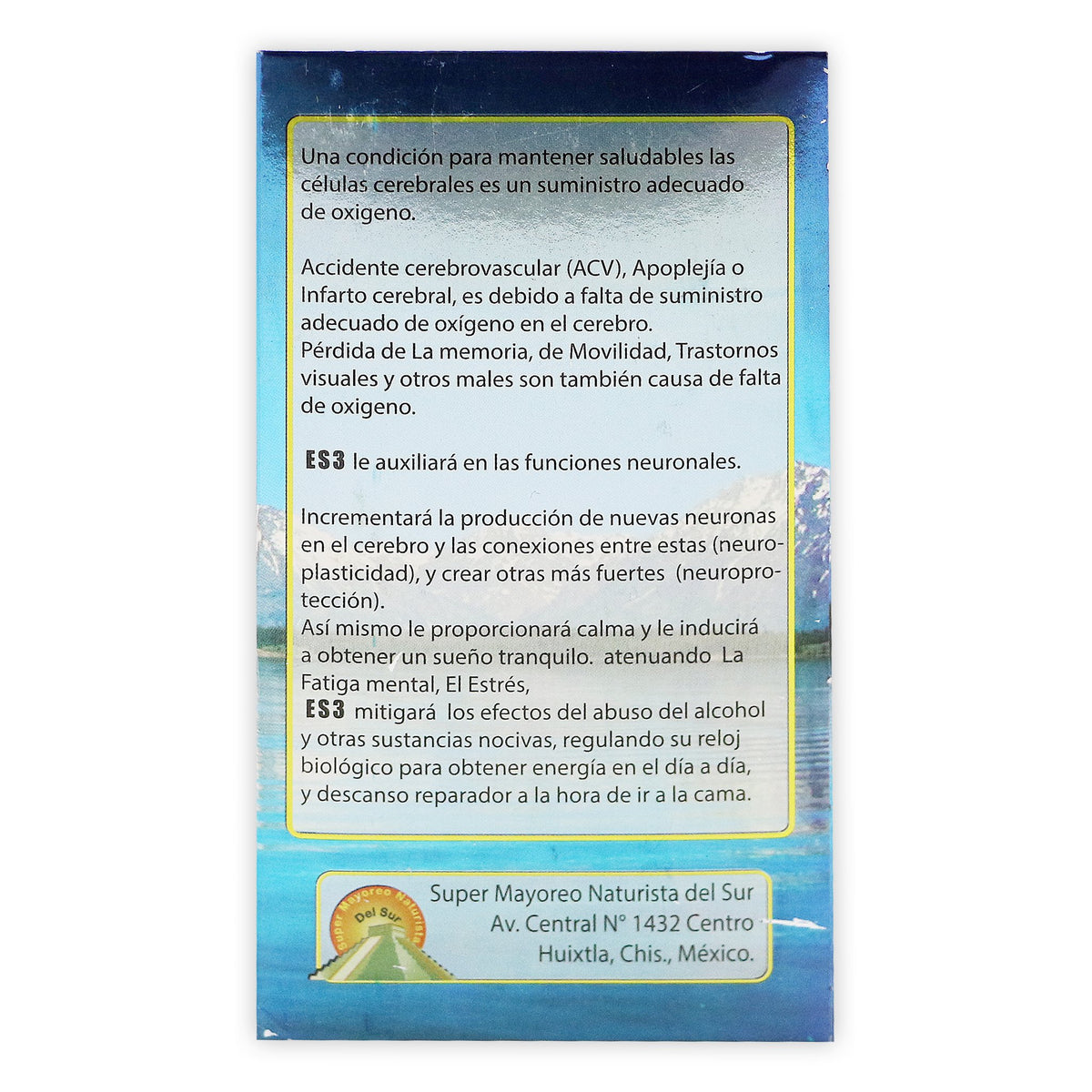 Super Oxigenador Cerebral ES3 – SaviaBalance